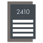 Manhattan Room Number Signs