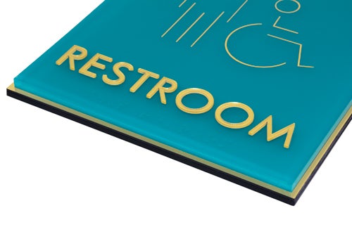 Luxe Restroom Signs